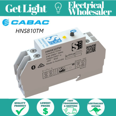 CABAC Bluetooth Single Module Digi Time Switch Item Number: HNS810TM ...