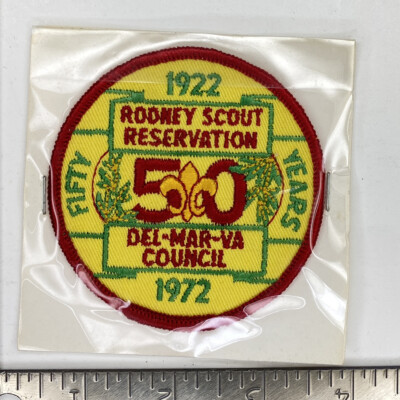 Rodney Scot Reservation 1972 Fifty Years Boy Scout Patch Vintage | eBay