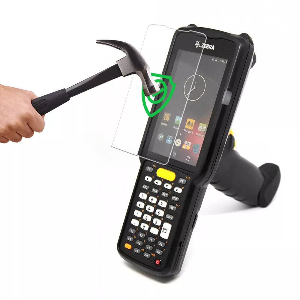 3-PACK Tempered Glass Screen Protector Protection Film For Zebra MC3300 ...