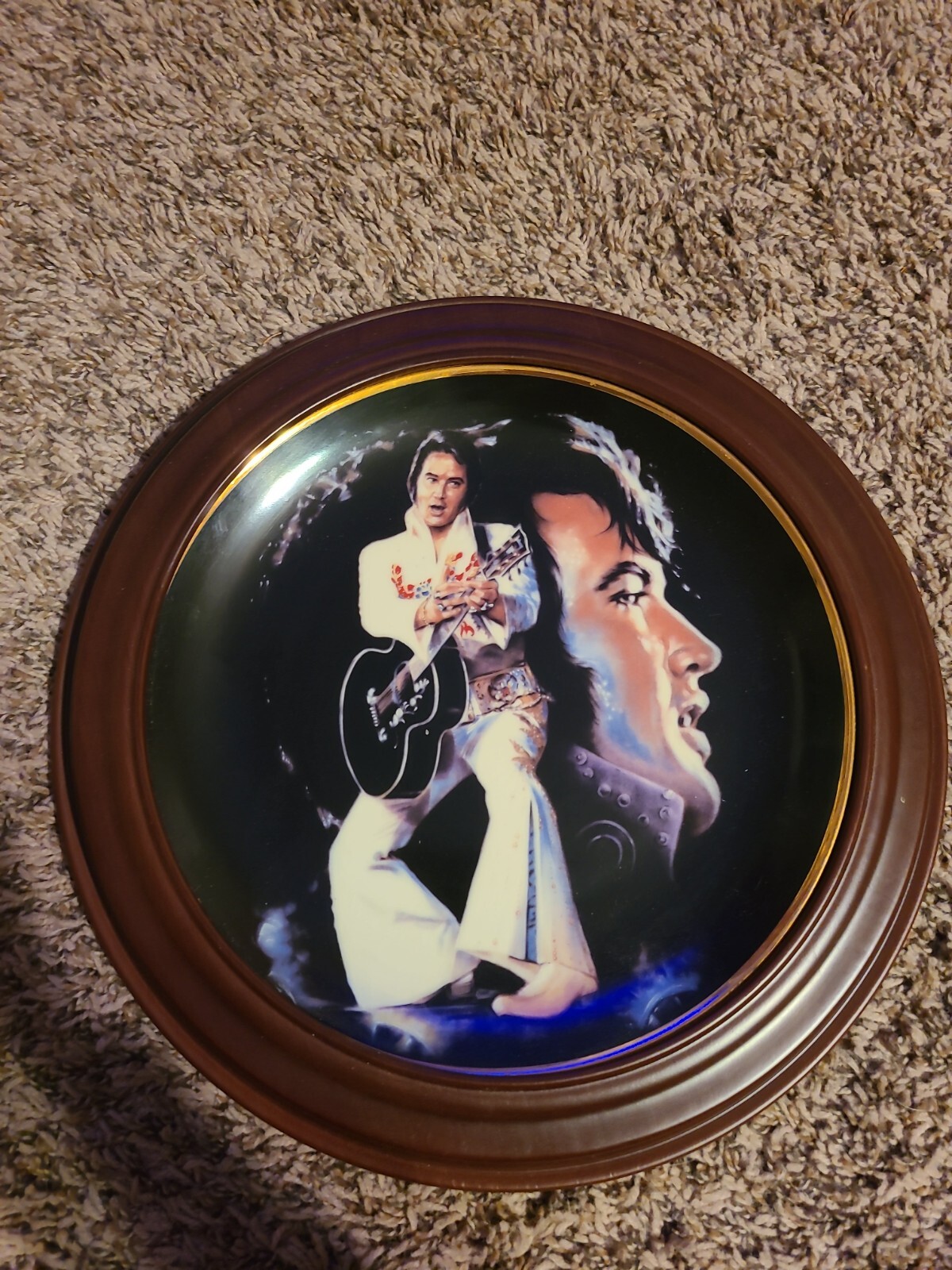 Collectible Elvis Presley "The King" First in Elvis Remembered Plate ...