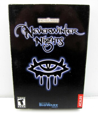 Forgotten Realms Neverwinter Nights Atari Bioware 2002 PC Game CD-ROM ...