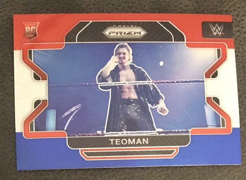 Teoman 2022 Panini Prizm WWE Red White Blue RC #42 | eBay
