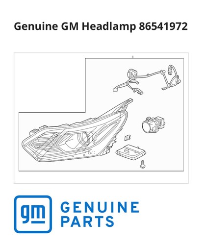 2018-21 Chevy equinox genuine GM headlamp 86541972 passenger side LED ...