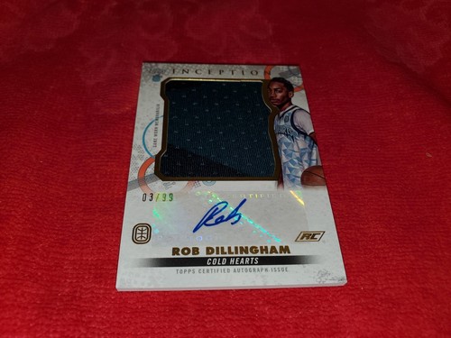 2023 TOPPS INCEPTION OVERTIME CARD #RD1 ROB DILLINGHAM RC AUTO JUMBO ...