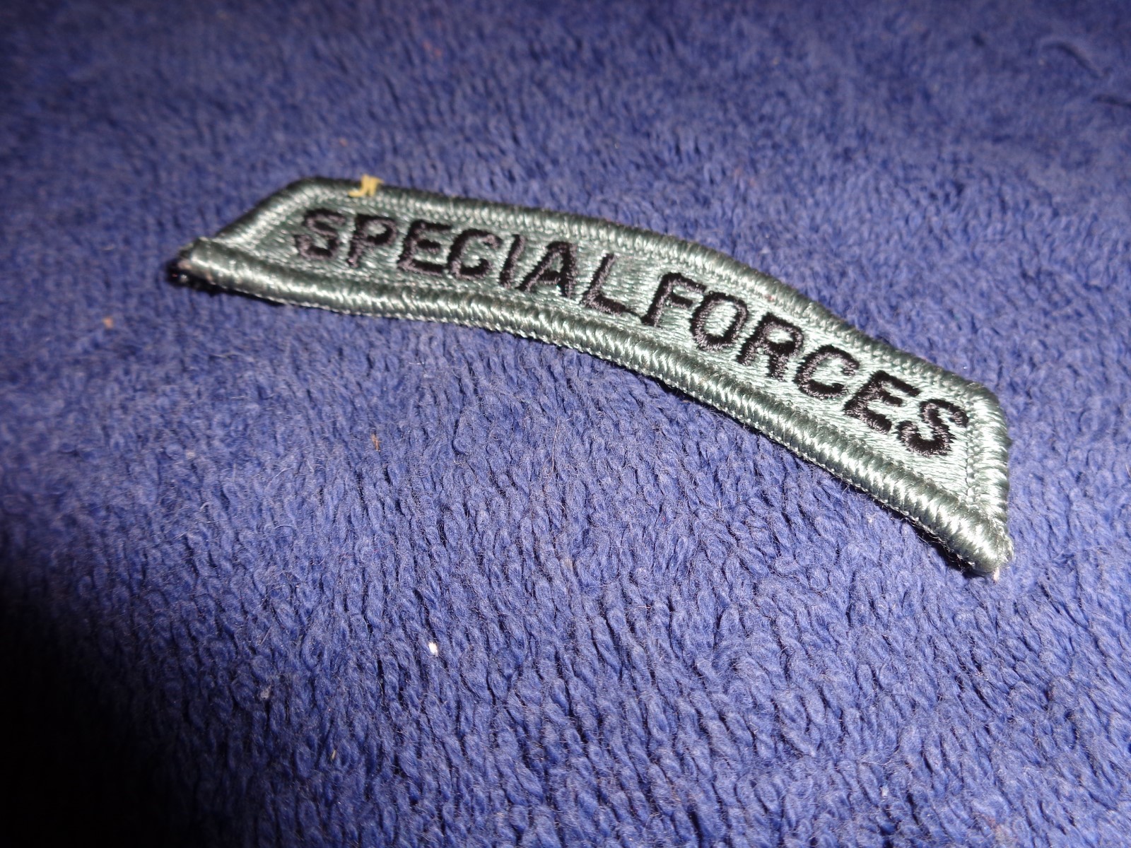 SPECIAL FORCES ROCKER TAB SUBDUED GREY Military Vet Biker US ARMY Patch ...