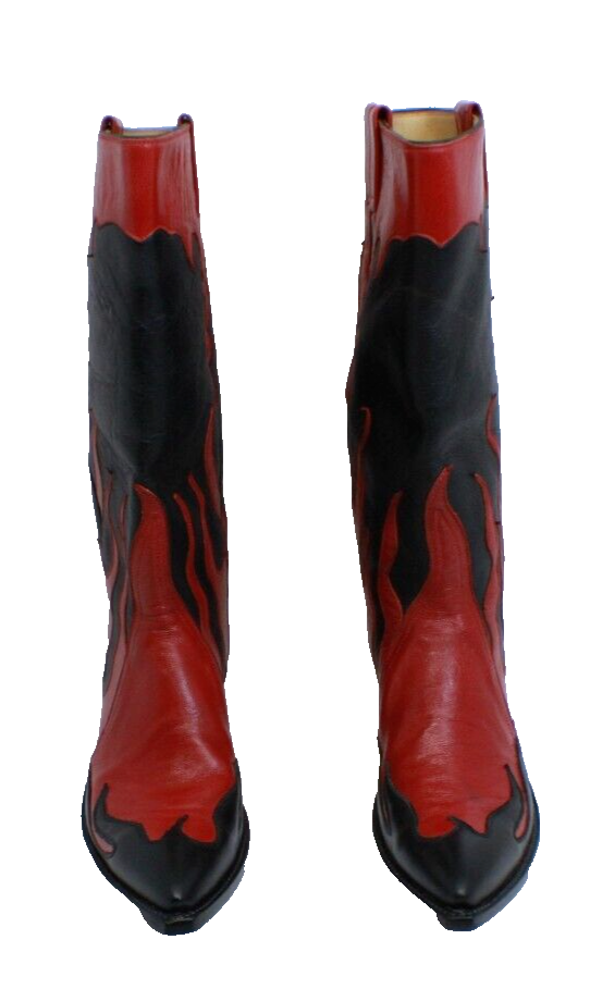 🔥 CABOOTS 1# OF A KIND FULL TOOLED RARE EXOTIC WESTERN BOOT 8 D X TOE ...