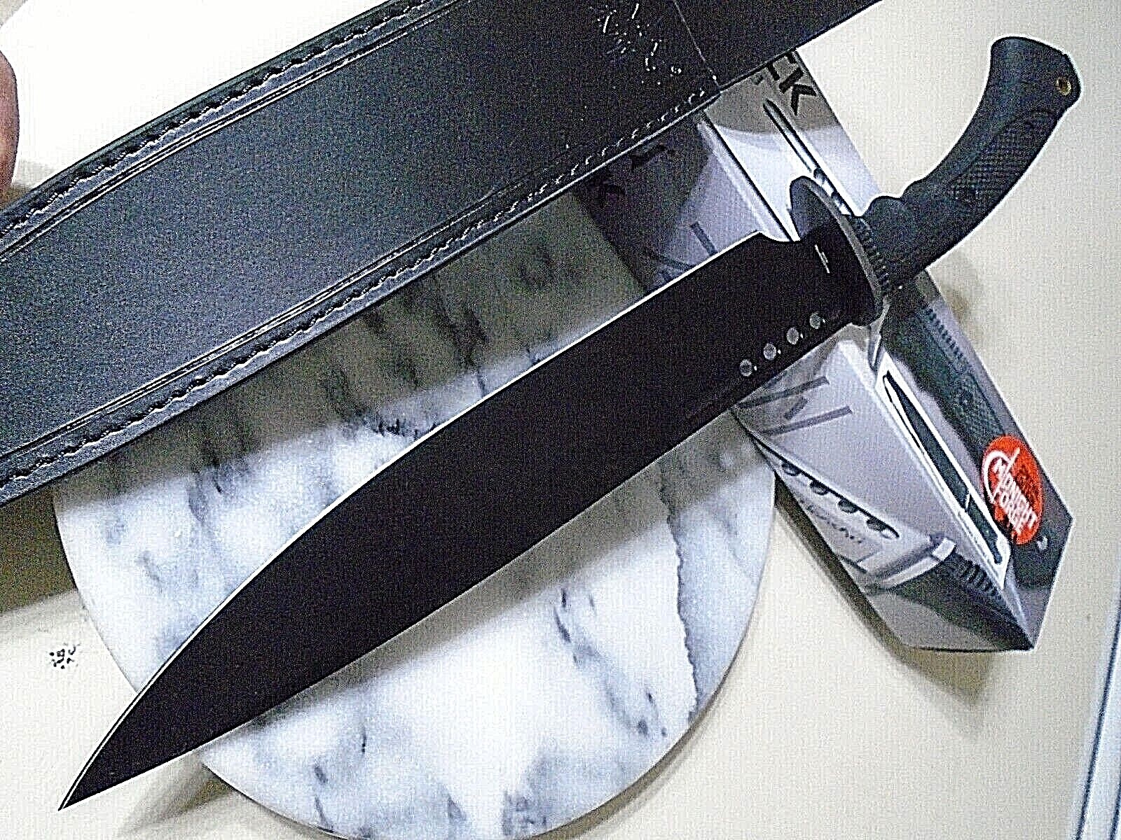 Honshu Boshin Midnight Toothpick Combat Knife Full Tang Fixed Blade ...