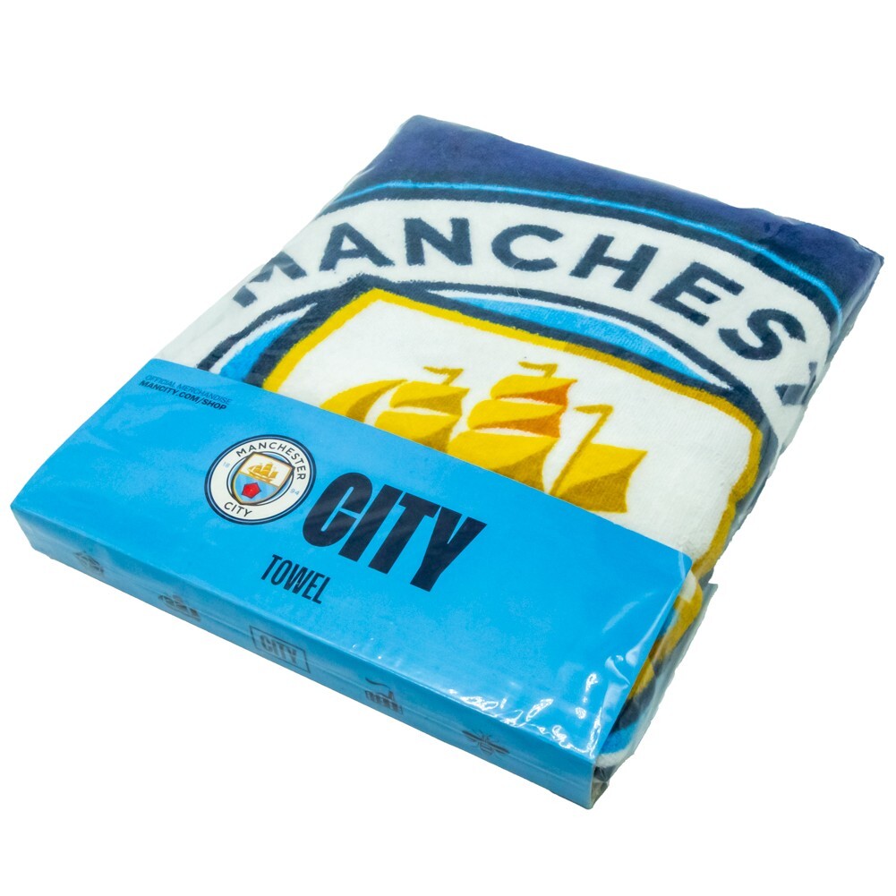 Manchester City FC Official Particle Bath Beach Towel MCFC Gift | eBay UK
