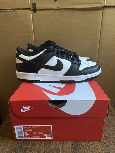 Nike Dunk Low Panda Size 6Y GS Black White CW1590-100 New Authentic ...