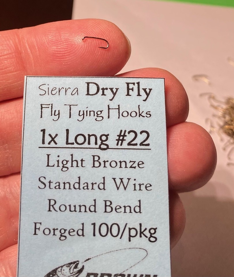 100) Dry Fly Hooks [#22-#6] bulk lot of fly tying hooks (1x Long) | eBay