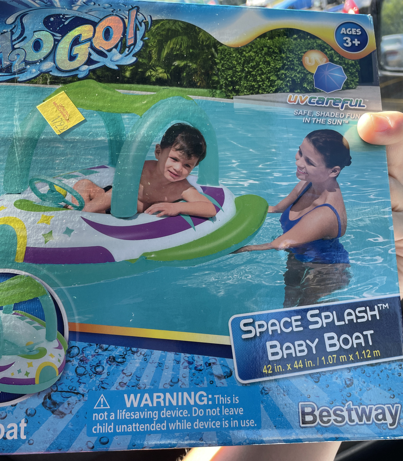 Bestway+H2OGO+Space+Splash+Inflatable+Baby+Boat+with+Sunshade+%2834149E ...