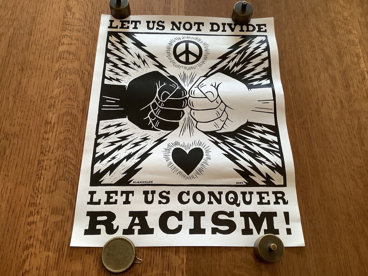 Black Art Against Racism Poster