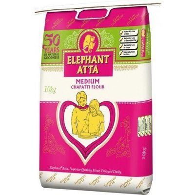 Elephant Atta Medium Chapatti Flour - 10kg | eBay UK