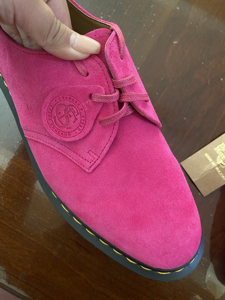 1461 MADE IN ENGLAND BUCK SUEDE OXFORD SHOES Size 9 mens Doc Martens ...