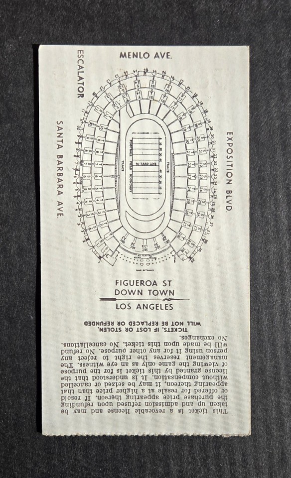 Illinois Fighting Illini vs UCLA Bruins 1957 college football ticket ...