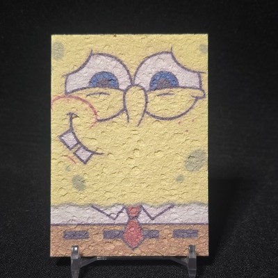 2009 TOPPS SPONGEBOB SQUAREPANTS SERIES 1 Real Sponge Card RARE RARE ...
