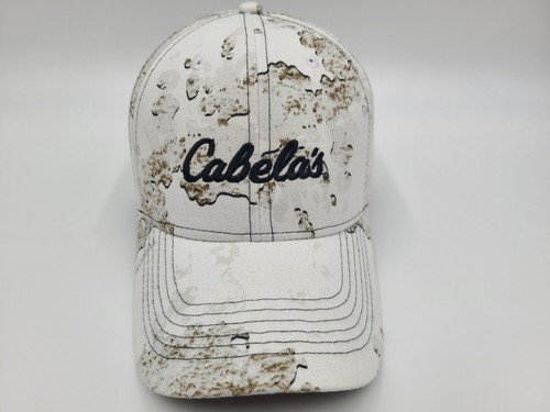 Cabelas True Timber Tundra White Camo Snapback Hat Cap Hunt Fish Dad ...