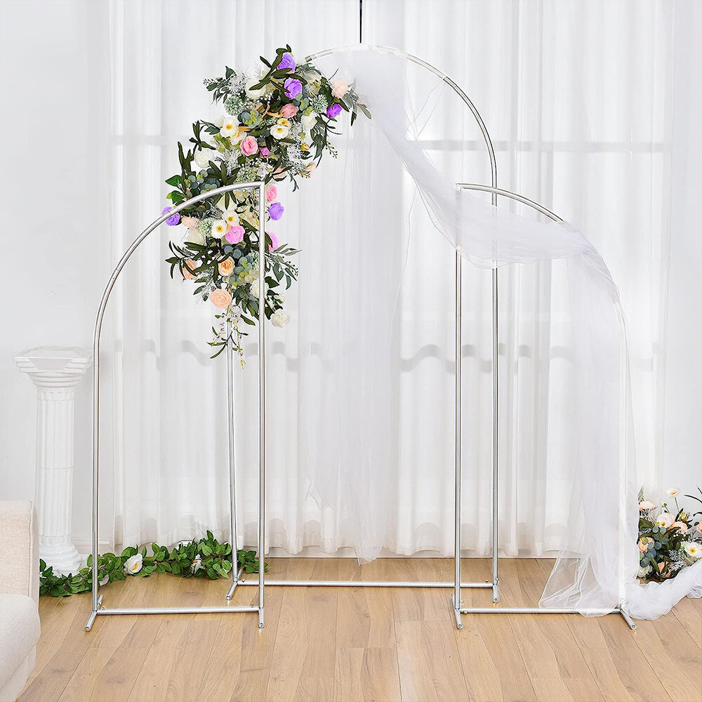 3x Large Wedding Arch Backdrop Stand Flower Display Frame Party Flower ...