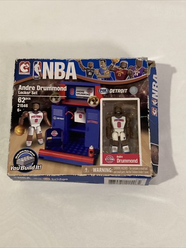 Andre Drummond Figurine- Detroit Pistons 62 Piece Lego Set - NBA Locker ...