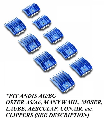 ANDIS UNIVERSAL 9pc Attachment Guard COMB SET*Fit Many Laube,Geib Blade ...
