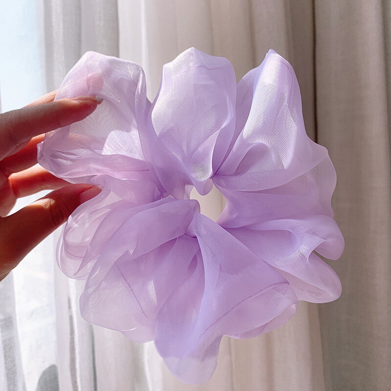 Organza Elastic Hair Ropes Ponytail Holder Hair Tie Hair Bands Hair ...