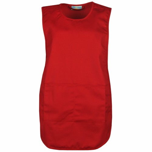 Ladies Cleaning Tabard Womens Apron Catering Overall Bar Kitchen Pocket ...