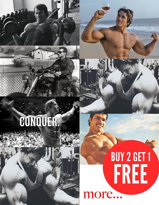 Arnold Schwarzenegger Bodybuilding Poster Prints A0-A1-A2-A3-A4-A5-A6 ...