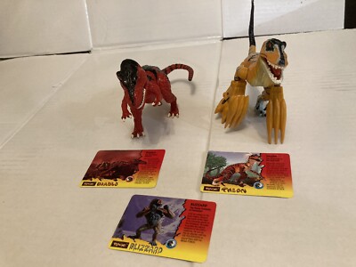 1994 Primal Rage Rare Diablo/Talon Action Figures/Cards/Armor/Weapons ...