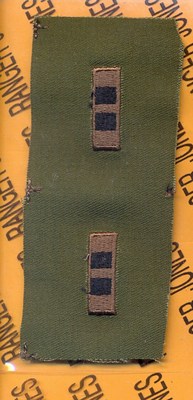 US ARMY CWO II CHIEF WARRANT OFFICER OD Green & Black rank patch set | eBay