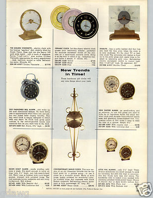 1957 PAPER AD Clock Banjo Contemporary Pluto Roy Rogers Starlite ...