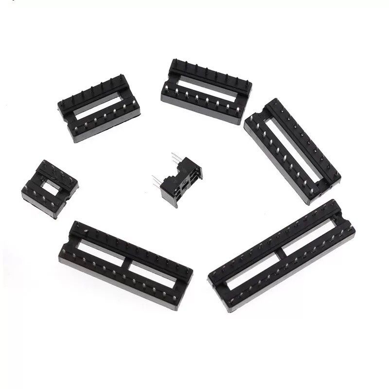 66pcs DIP IC Socket Kit Adapters 6/8/14/16/18/20/24/28 Pin Assortment ...
