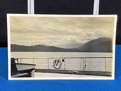 Aboard SS Prince George Steamship BC to Alaska 1927 Antique Photo Ge ...