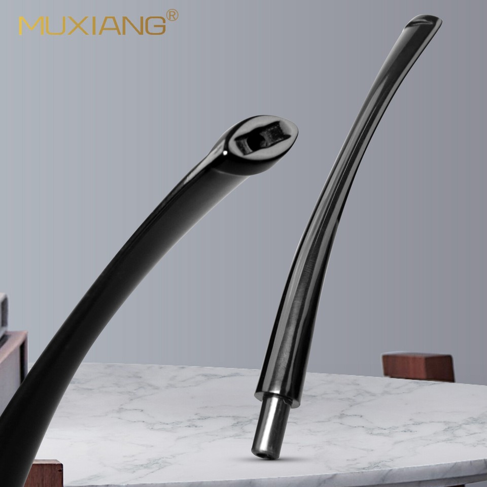 MUXIANG Wenge Wooden Reading Pipe Small Churchwarden Tobacco Smoking ...