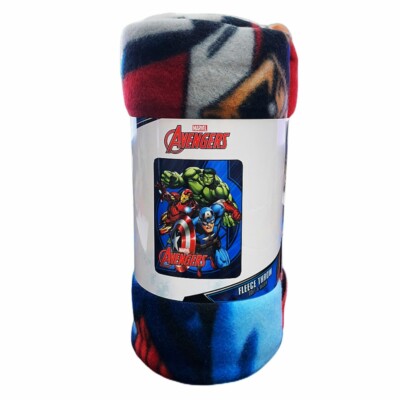 Marvel Avengers 45"x60" Fleece Throw Blanket, Avengers Plush Blankets ...