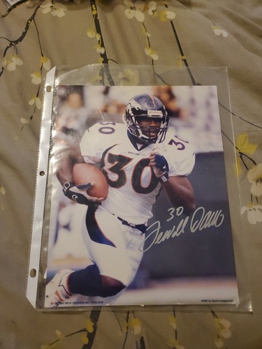 Denver Broncos Hall Of Fame Terrell Davis #30 NFL Autograph 8x10 Photo ...