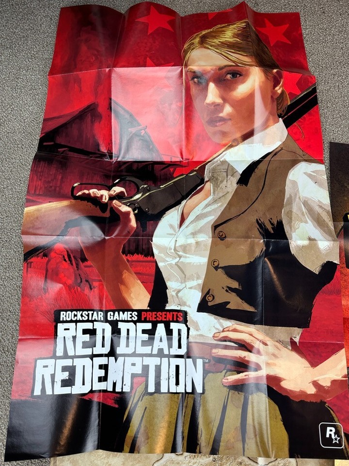 Assorted PS3 Poster Insert Lot Borderlands Red Dead Redemption Oblivion ...