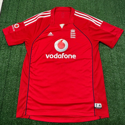 England Adidas Cricket Red T20 2008 T-Shirt | Mens Adult Large Jersey ...