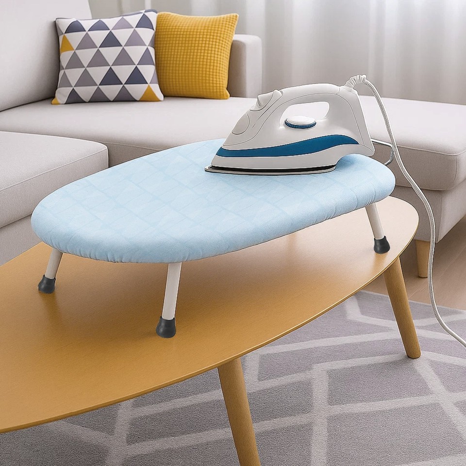 Tabletop Ironing Board Foldable Compact Lightweight Non Slip Table Top ...