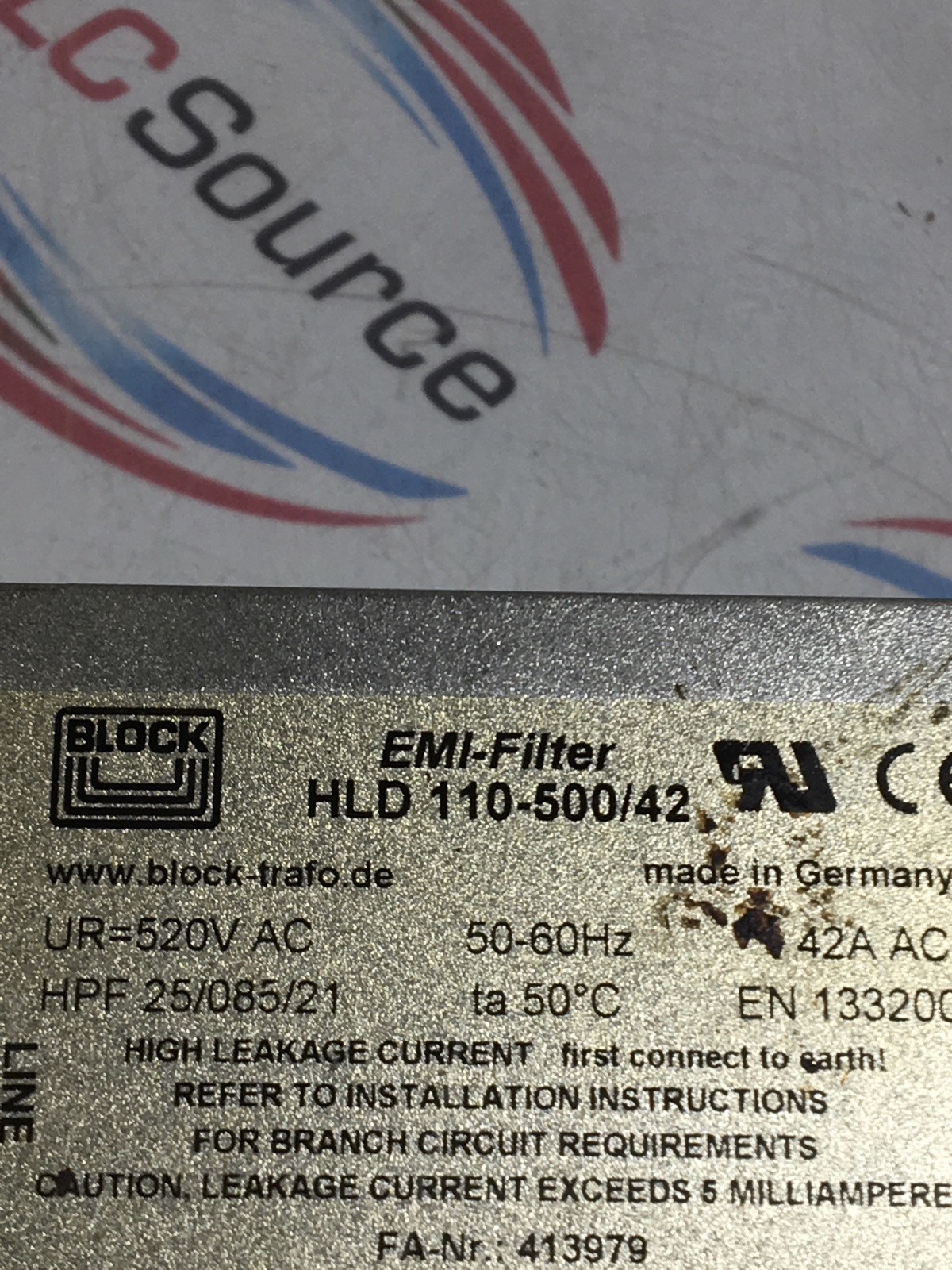 SEW EURODRIVE NETZFILTER NF048-503 HLD 110-500/42 BLOCK EMI FILTER | eBay