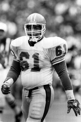 Andre Townsend of the Denver Broncos circa 1988 in Denver, Colorad- Old ...