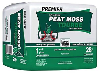 Premier Horticulture Pro Moss Horticulture Retail Peat Moss, 1 CuFt ...