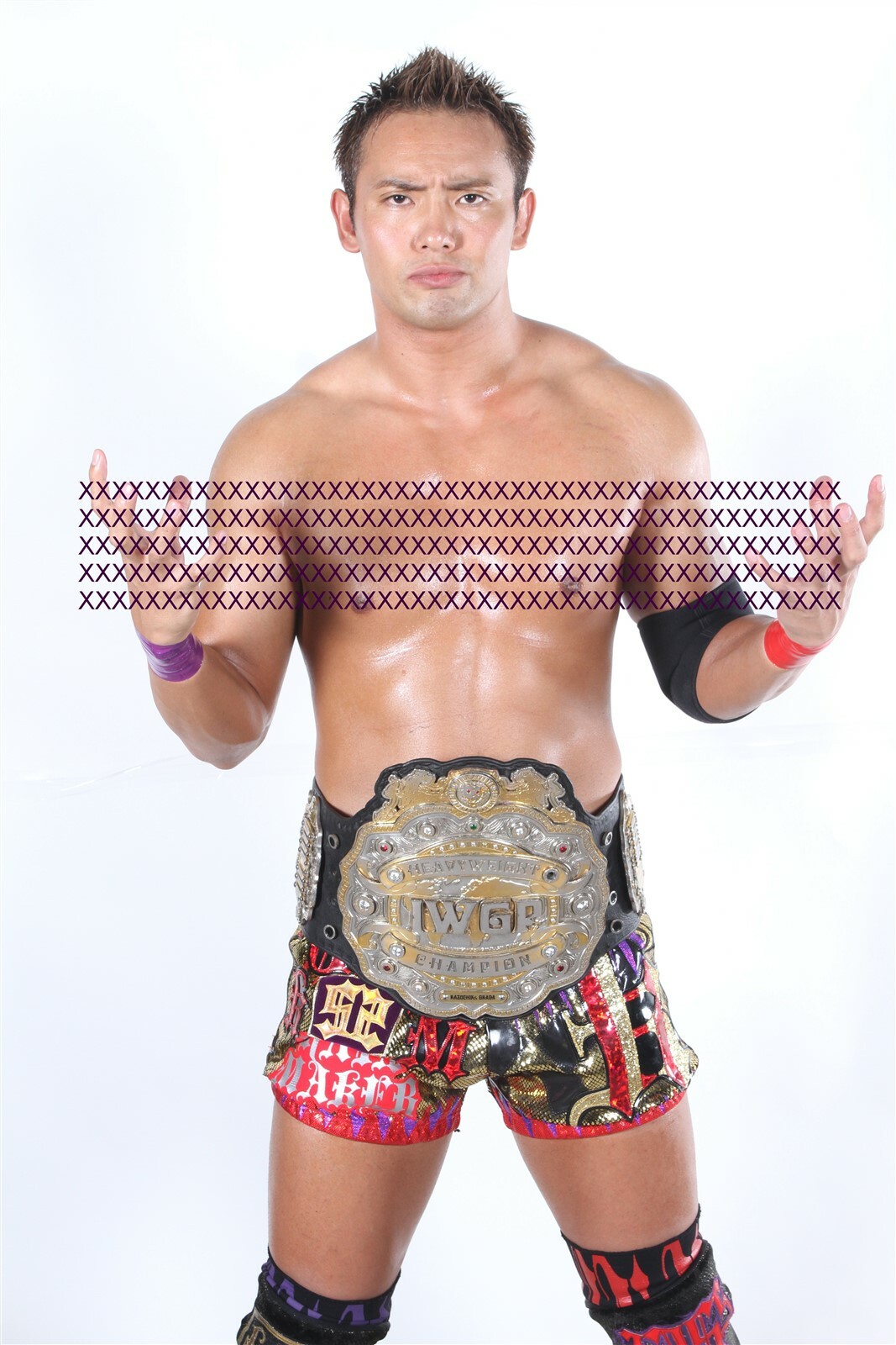 KAZUCHIKA OKADA 8x10 COLOR PHOTO TNA WWE ROH ECW NXT AEW NEW JAPAN IWGP ...