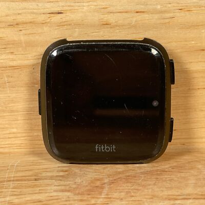 Fitbit Versa FB504 Black Bluetooth Fitness Heart Rate Monitor Activity ...