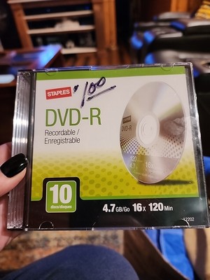 DVD+R 16x Speed 4.7 GB Recordable Discs 120min 10 Pack Package New ...