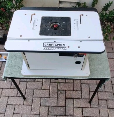 CRAFTSMAN PROFESSIONAL ROUTER TABLE W/DEWALT PLUNGE ROUTER, ACC, 2 ...