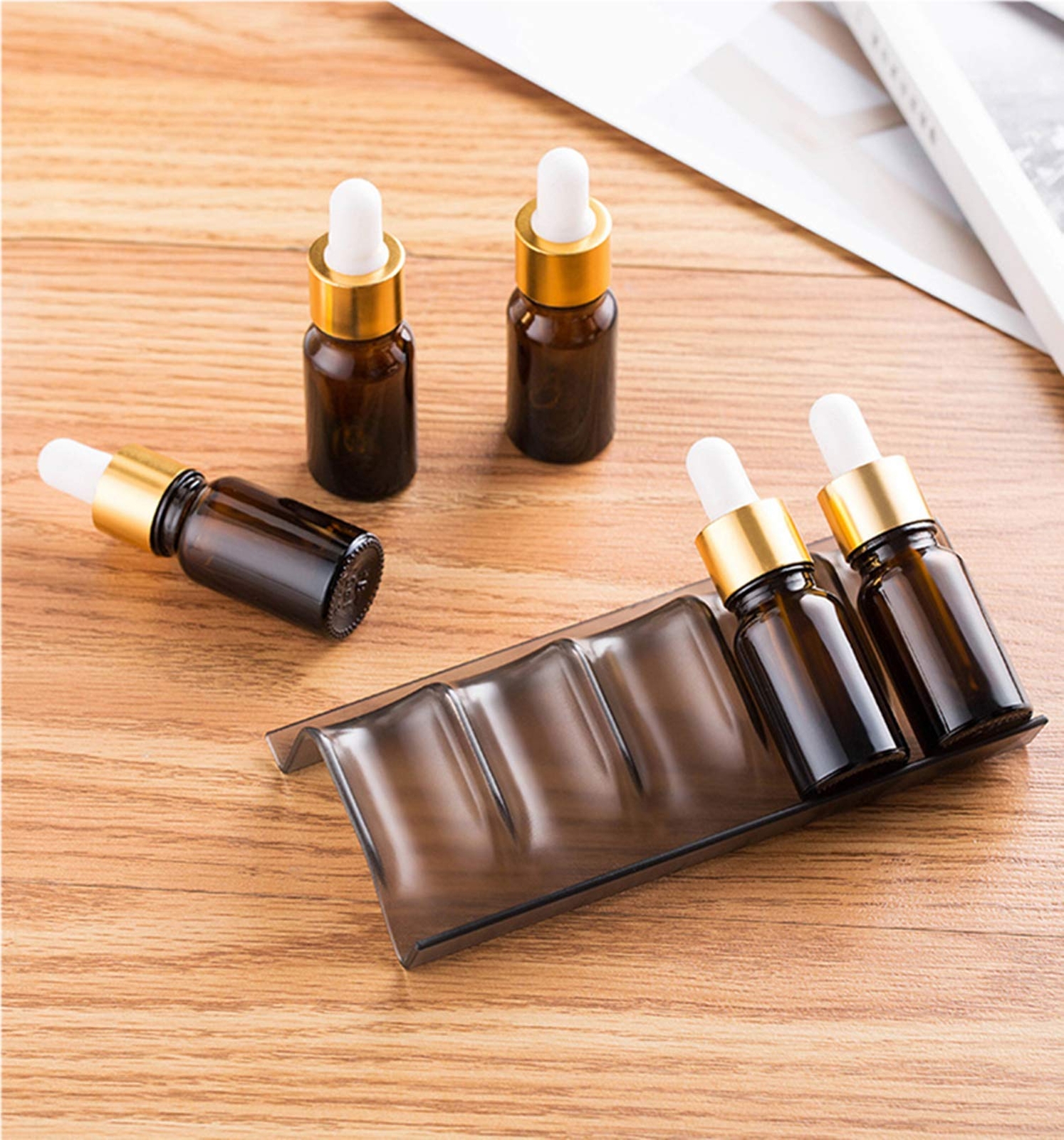 8 Pcs Shelf Essential Oils Storage Racks Oil Bottles Expandable ...