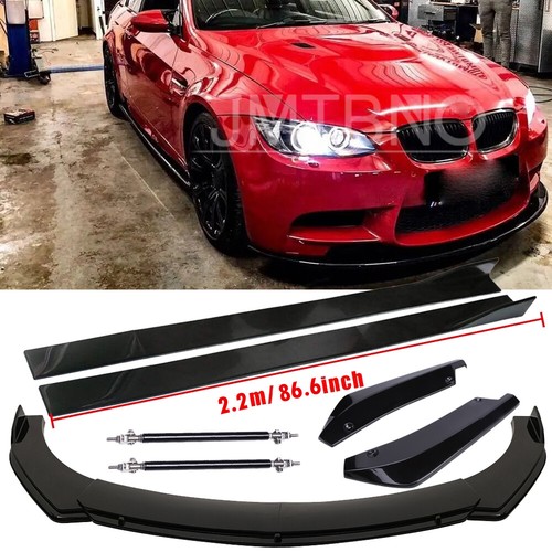 For E90 E92 E93 325i 335i Front & Rear Bumper Lip Spoiler + Side Skirt ...