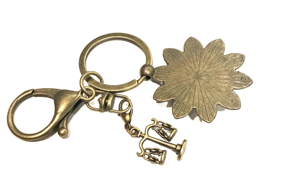 Handmade Key chain key rings charm unique gift idea wearable art ...