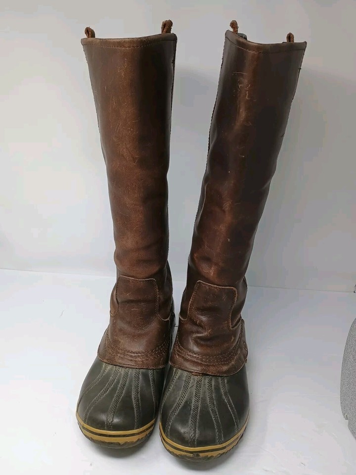 Sorel Slimpack Tall Riding Boots Women's 10 | eBay