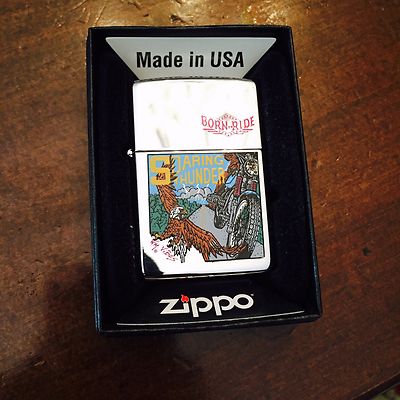 Zippo Lighter Born to Ride "Daring Thunder" Design | eBay